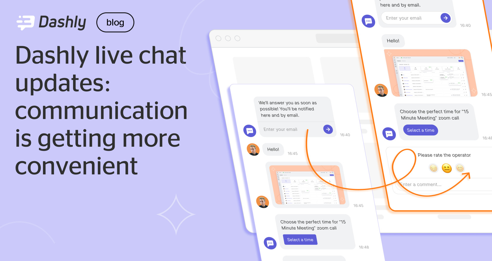 Live chat widget update - Dashly blog